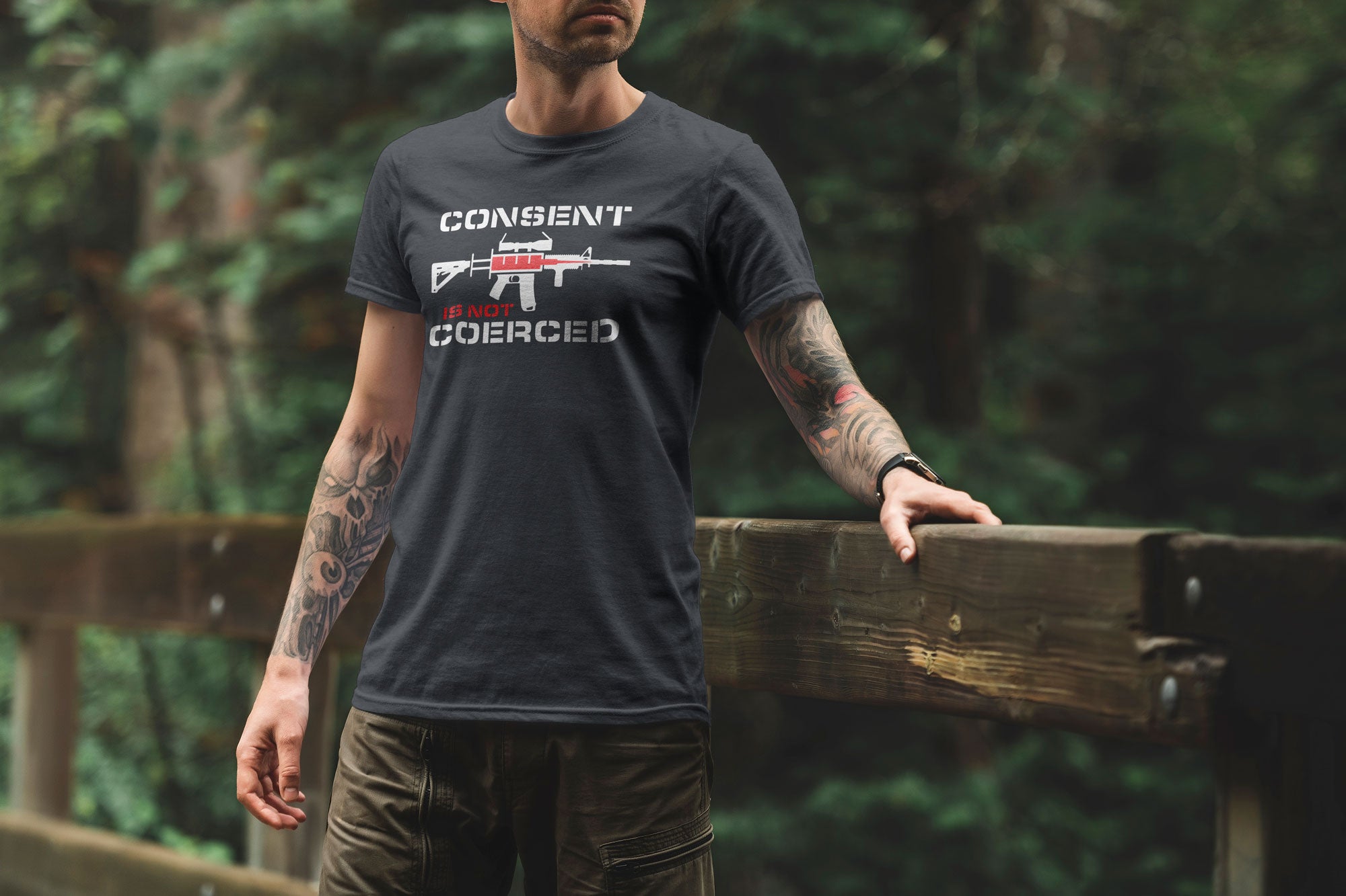 Consent Is Not Coerced T-Shirt – Dukes Decals