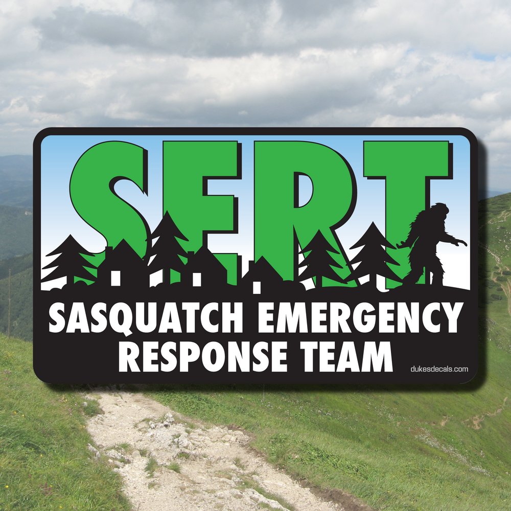 Sasquatch Emergency Response Team Decal – Dukes Decals