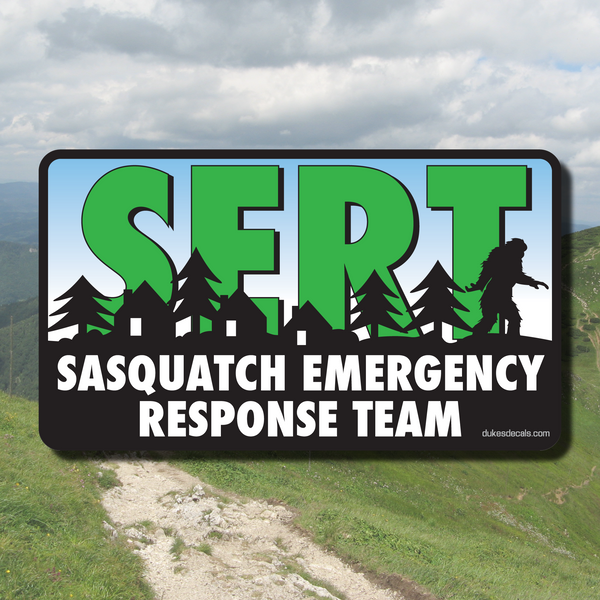 Sasquatch Emergency Response Team Decal – Dukes Decals